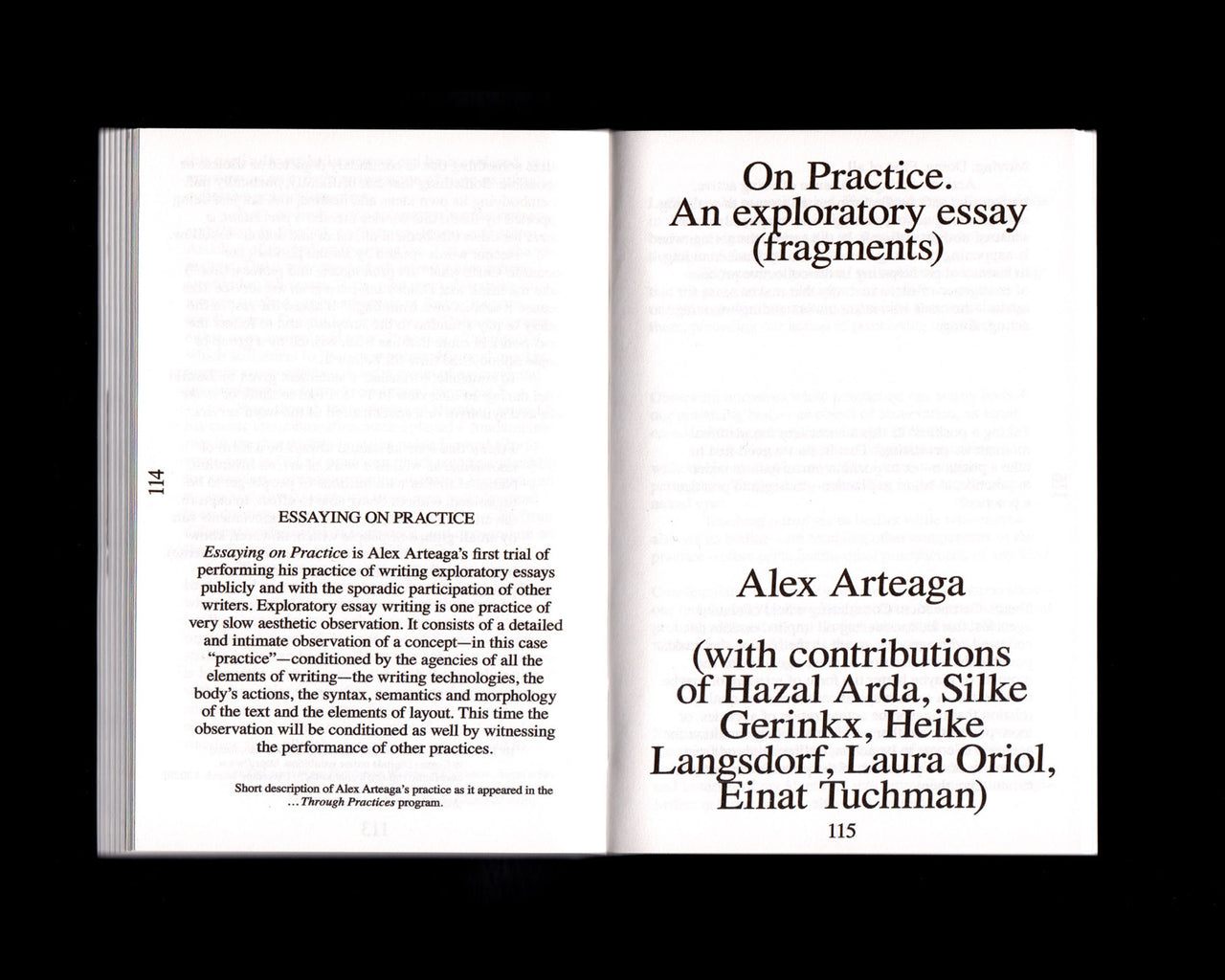 Alex Arteaga & Heike Langsdorf (eds.) / … Through Practices